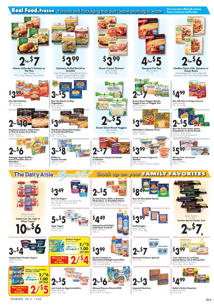 Print Weekly Specials | ShurSave Markets | Rob's Market - 25058 State ...
