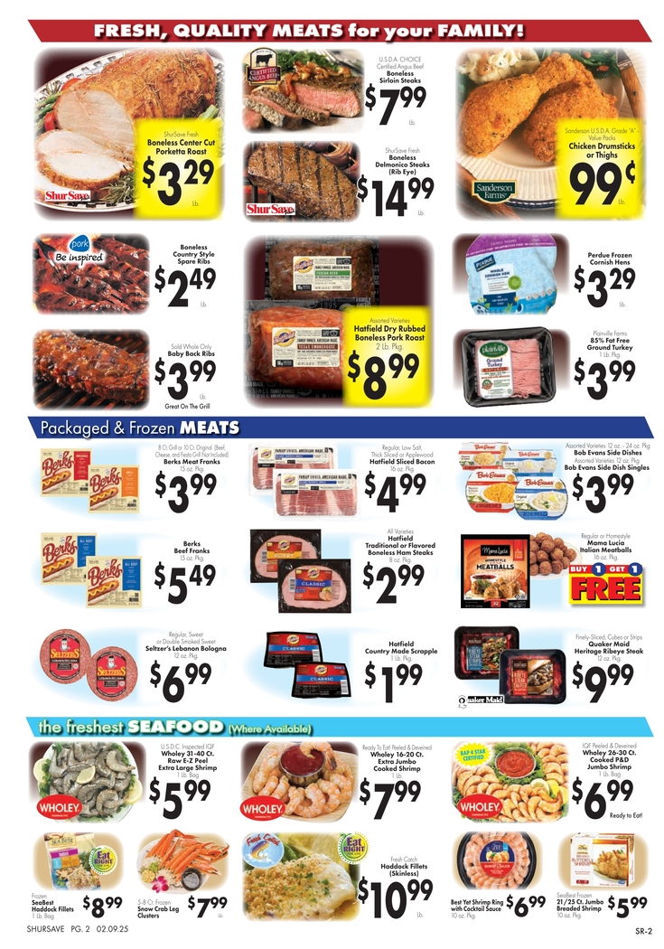 Print Weekly Specials | ShurSave Markets | Carone's Mountain Top - 101 ...