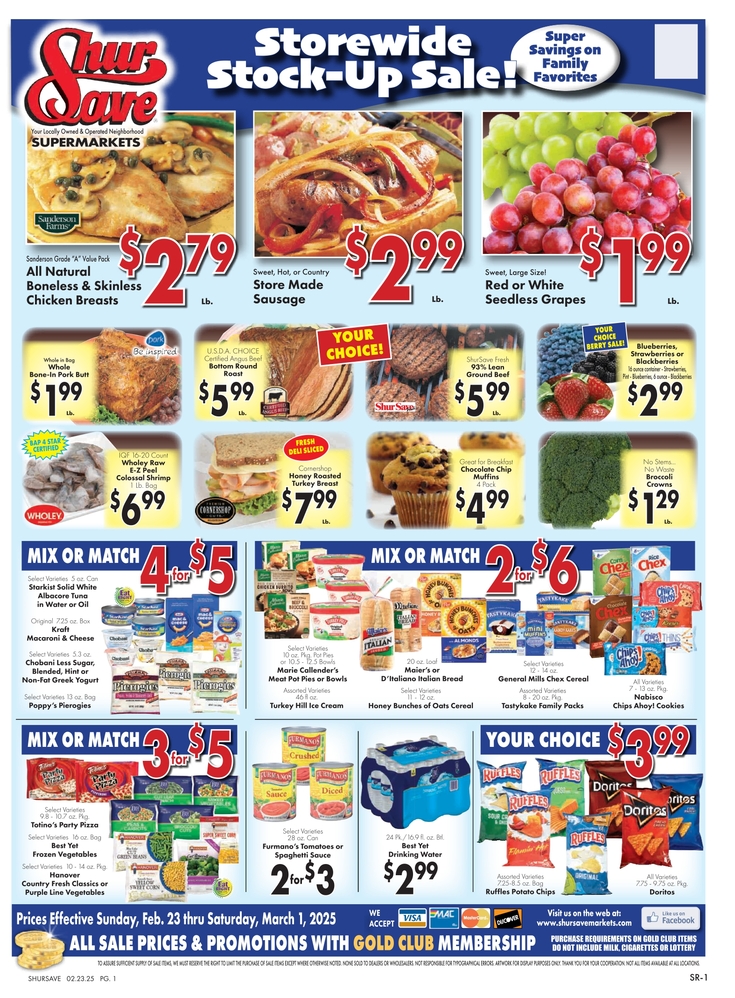 Print Weekly Specials | ShurSave Markets | Quinn's Market - Peckville ...