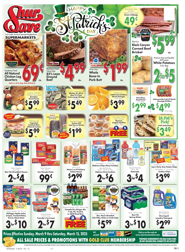 Print Weekly Specials | ShurSave Markets | Quinn's Market - Peckville ...