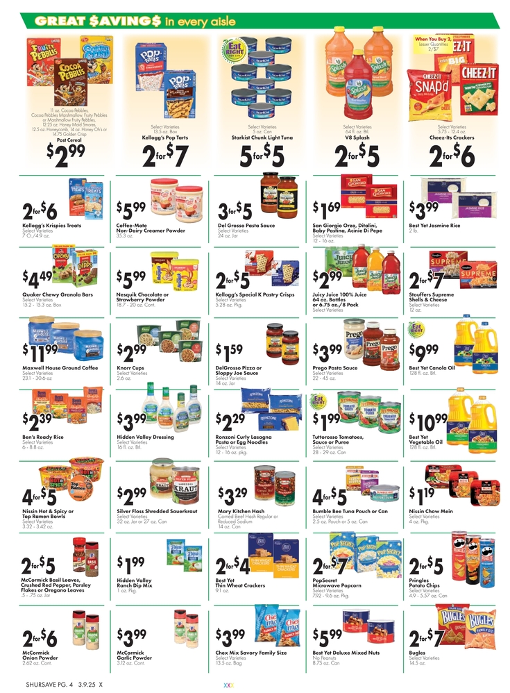 Print Weekly Specials | ShurSave Markets | Quinn's Market - Peckville ...