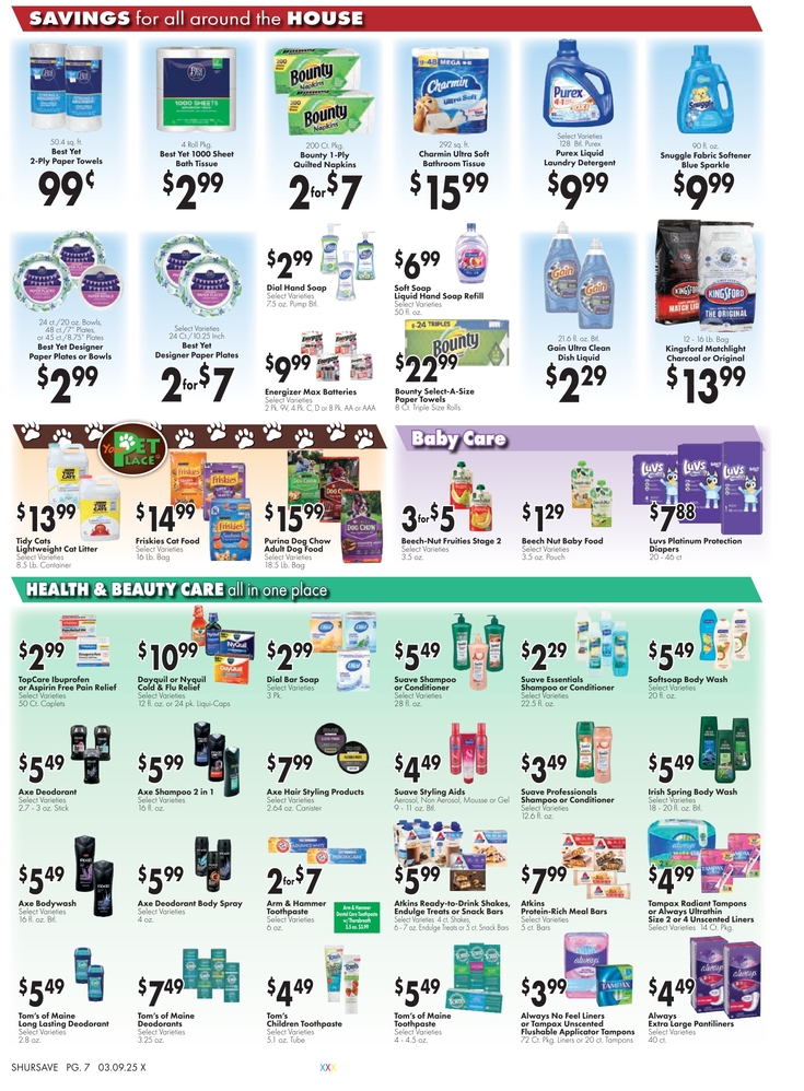 Print Weekly Specials | Quinn's Market | Weekly Ad 3/09/2025 - 3/15/2025