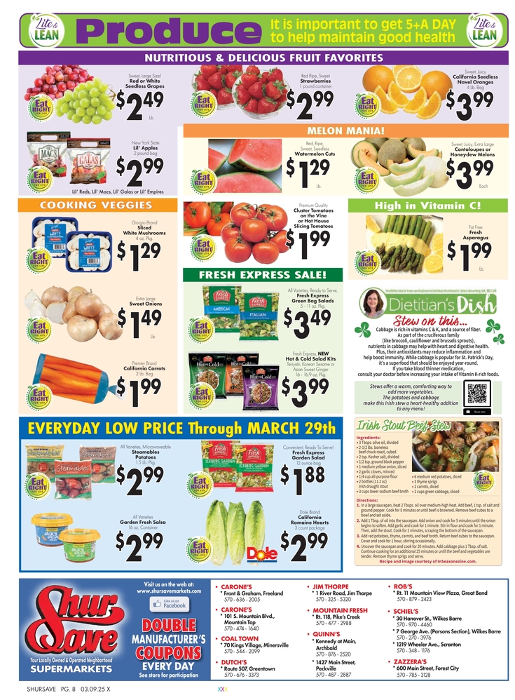 Print Weekly Specials | Quinn's Market | Weekly Ad 3/09/2025 - 3/15/2025