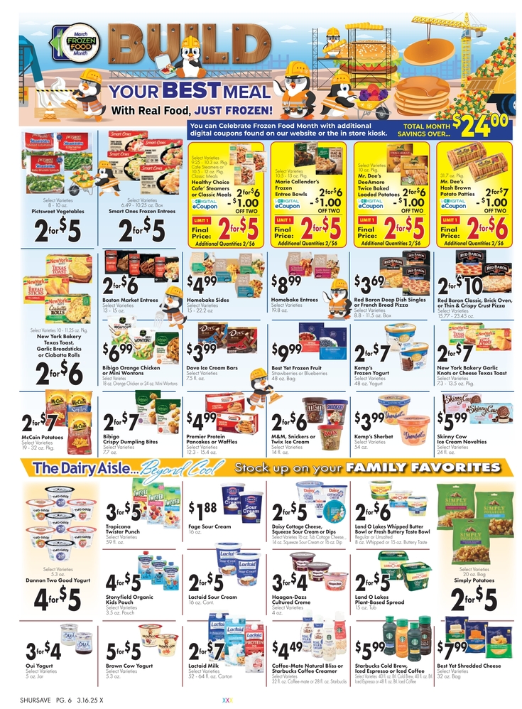 Print Weekly Specials | ShurSave Markets | Rob's Market - 25058 State ...