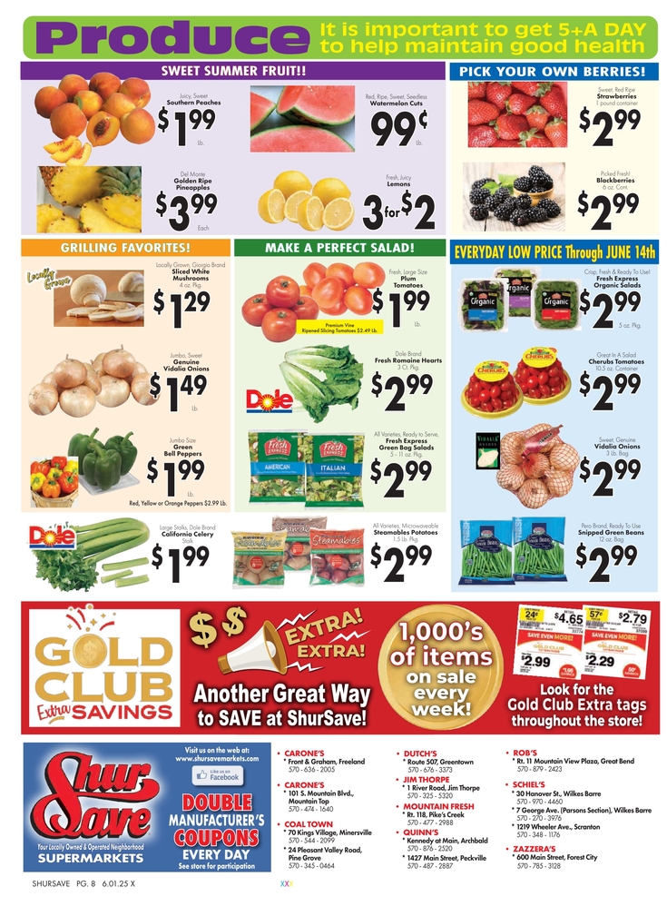 Print Weekly Specials | ShurSave Markets | Dutch's Market - 1564 Route ...